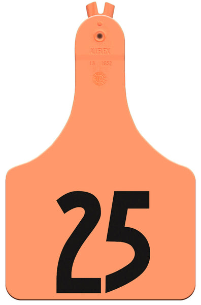 Allflex Pre-Numbered ATAG COW tags in bags of 25- Orange ...