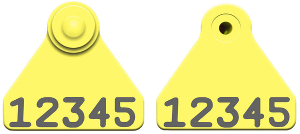 Allflex Sheep Mini Layout 1 - Yellow – LivestockTags.com